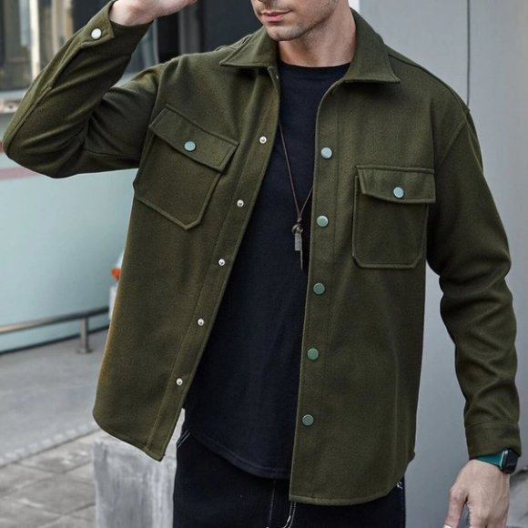 Jackets & Coats | Dark Green Mens Overcoat | Poshmark